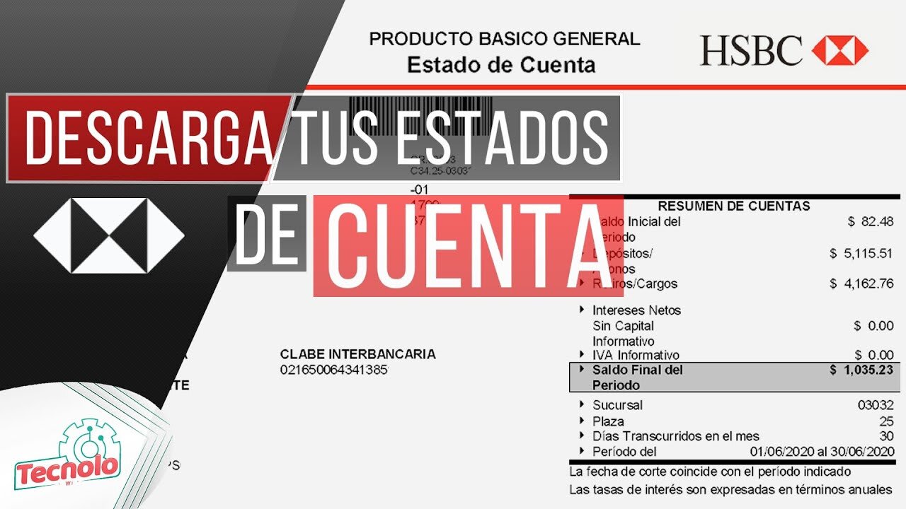 Estado de cuenta HSBC: cómo consultarlo y descargarlo - Blog Finanazas Ya